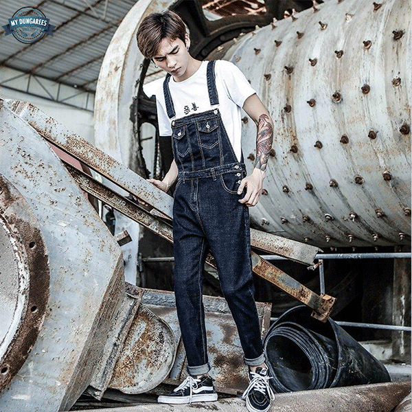 Bell Bottom Patch Pocket Dungarees | My Dungarees